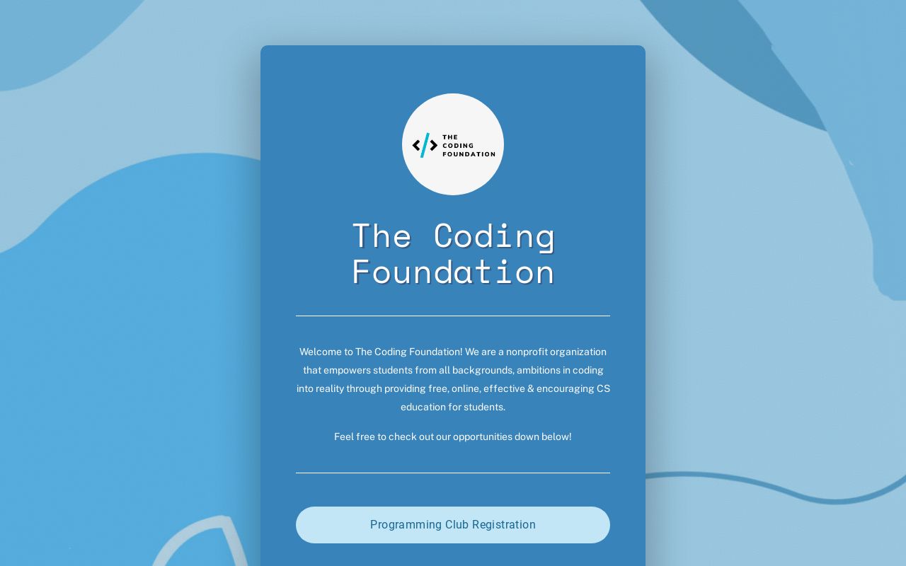 The Coding Foundation